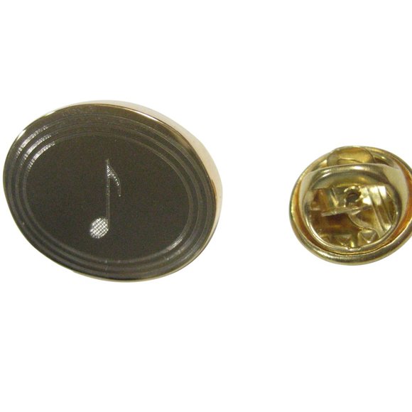 Kiola Designs | Accessories | Gold Toned Oval Etched Single Quaver ...